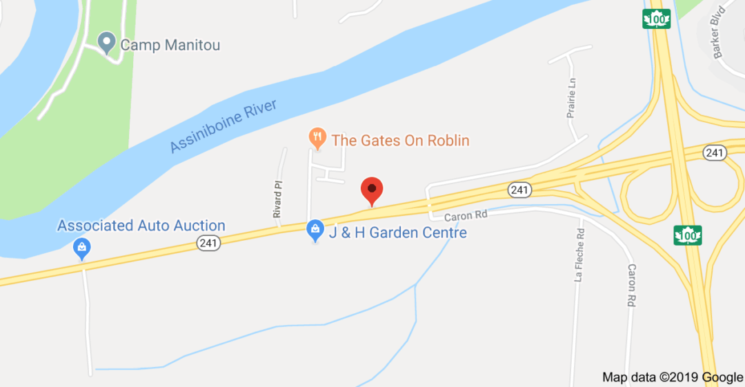 Google Map of Roblin - Lawn Man Inc.